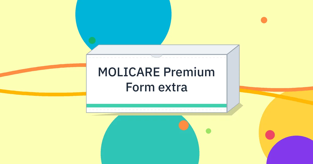 Symbolbild: Packung mit der Aufschrift MOLICARE Premium Form extra (PZN 14442523) – Verfügbarkeit und Bezug in Apotheken in Frankfurt am Main