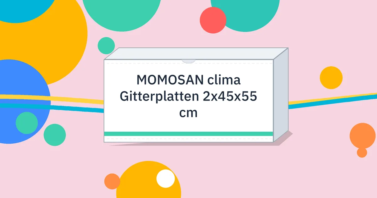 Symbolbild: Packung mit der Aufschrift MOMOSAN clima Gitterplatten 2x45x55 cm (PZN 02238361) – Verfügbarkeit und Bezug in Apotheken in Frankfurt am Main