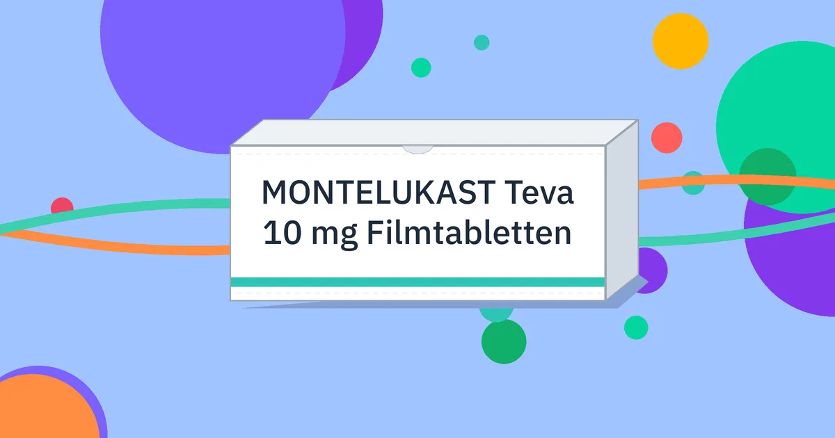 Symbolbild: Packung mit der Aufschrift MONTELUKAST Teva 10 mg Filmtabletten (PZN 16012063) – Verfügbarkeit und Bezug in Apotheken in Frankfurt am Main