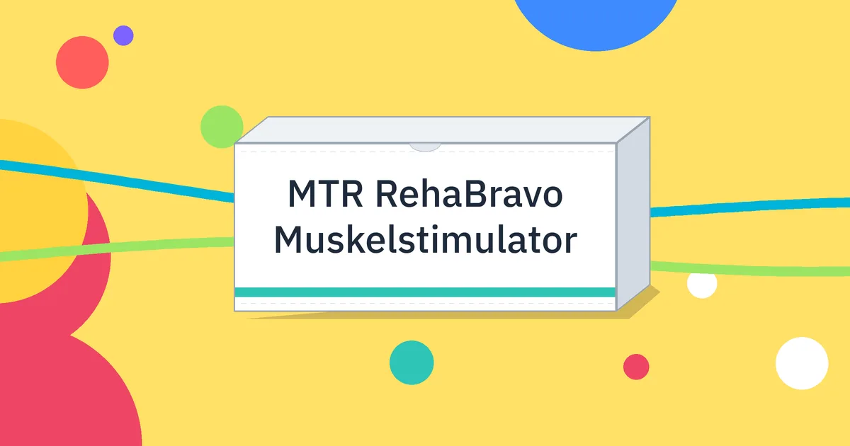 Symbolbild: Packung mit der Aufschrift MTR RehaBravo Muskelstimulator (PZN 03626881) – Verfügbarkeit und Bezug in Apotheken in Frankfurt am Main