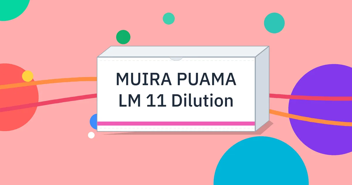 Symbolbild: Packung mit der Aufschrift MUIRA PUAMA LM 11 Dilution (PZN 13611171) – Verfügbarkeit und Bezug in Apotheken in Frankfurt am Main