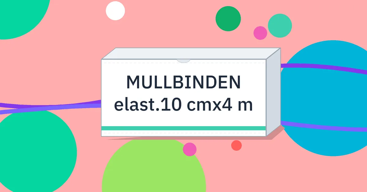 Symbolbild: Packung mit der Aufschrift MULLBINDEN elast.10 cmx4 m (PZN 08698922) – Verfügbarkeit und Bezug in Apotheken in Frankfurt am Main