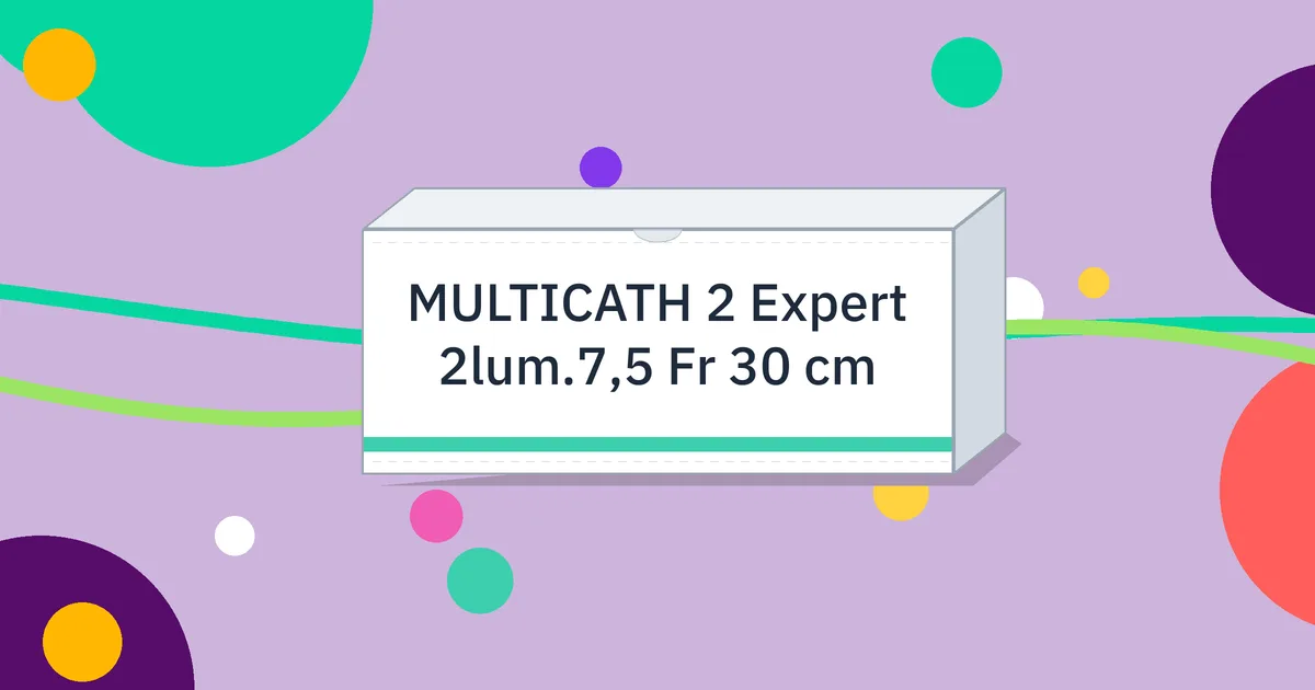 Symbolbild: Packung mit der Aufschrift MULTICATH 2 Expert 2lum.7,5 Fr 30 cm (PZN 09446542) – Verfügbarkeit und Bezug in Apotheken in Frankfurt am Main