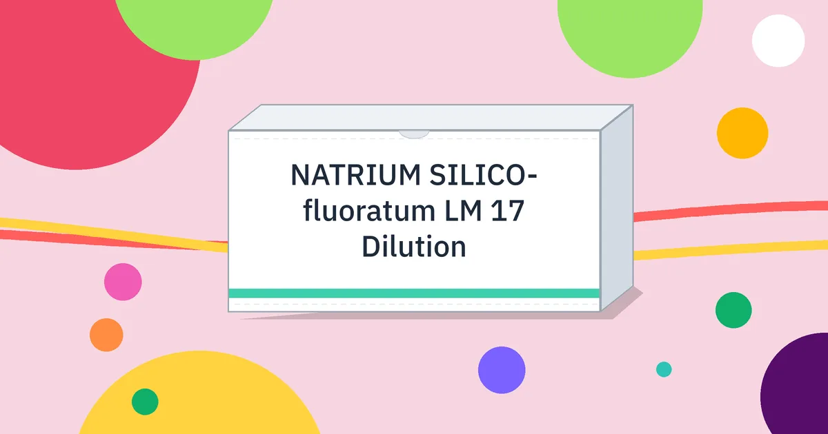 Symbolbild: Packung mit der Aufschrift NATRIUM SILICO-fluoratum LM 17 Dilution (PZN 13617305) – Verfügbarkeit und Bezug in Apotheken in Frankfurt am Main