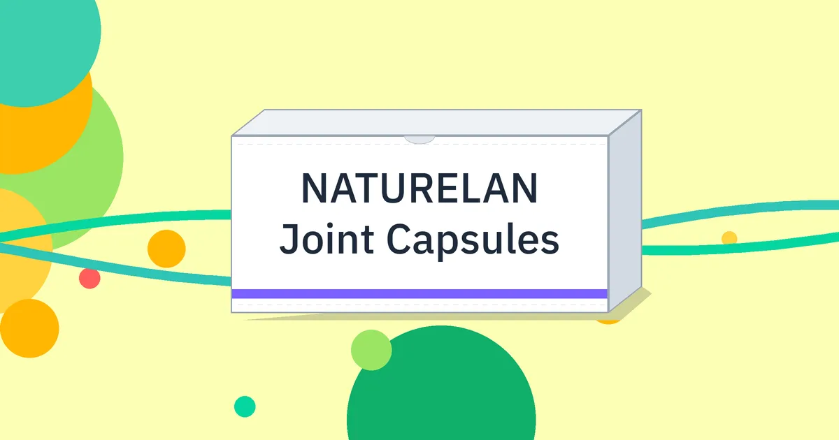 Symbolbild: Packung mit der Aufschrift NATURELAN Joint Capsules (PZN 20093110) – Verfügbarkeit und Bezug in Apotheken in Frankfurt am Main