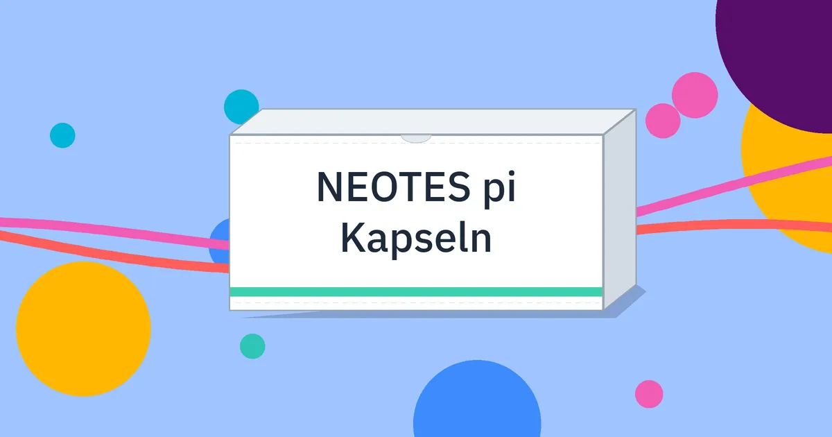 Symbolbild: Packung mit der Aufschrift NEOTES pi Kapseln (PZN 18408612) – Verfügbarkeit und Bezug in Apotheken in Frankfurt am Main