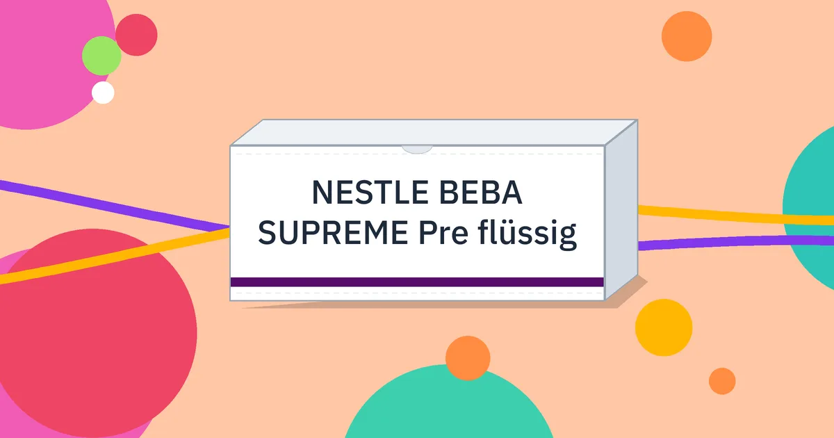 Symbolbild: Packung mit der Aufschrift NESTLE BEBA SUPREME Pre flüssig (PZN 16893721) – Verfügbarkeit und Bezug in Apotheken in Frankfurt am Main