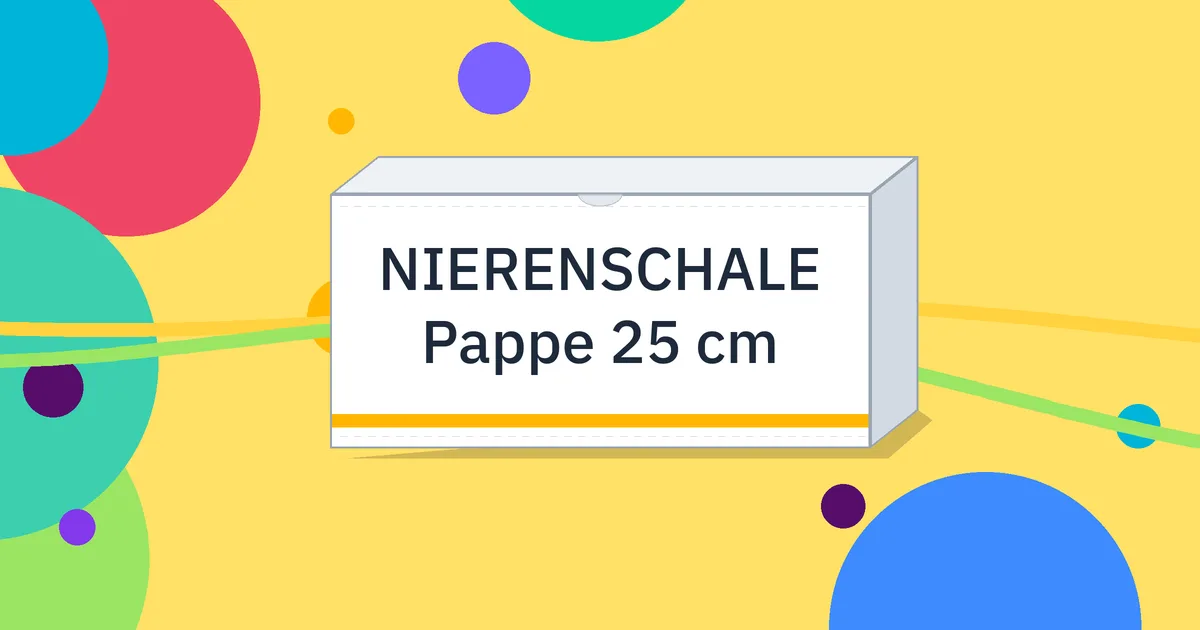 Symbolbild: Packung mit der Aufschrift NIERENSCHALE Pappe 25 cm (PZN 02738572) – Verfügbarkeit und Bezug in Apotheken in Frankfurt am Main