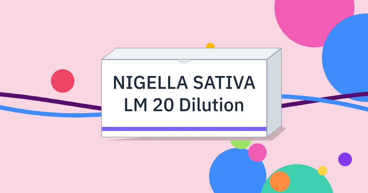 Symbolbild: Packung mit der Aufschrift NIGELLA SATIVA LM 20 Dilution (PZN 13618730) – Verfügbarkeit und Bezug in Apotheken in Frankfurt am Main