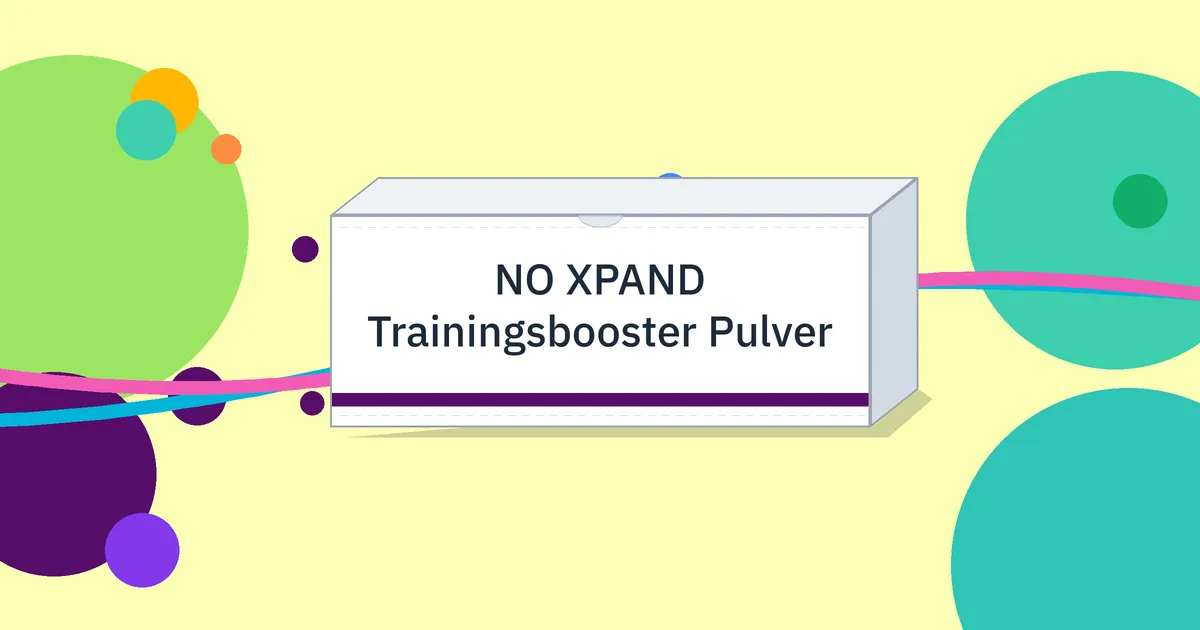 Symbolbild: Packung mit der Aufschrift NO XPAND Trainingsbooster Pulver (PZN 12458595) – Verfügbarkeit und Bezug in Apotheken in Frankfurt am Main