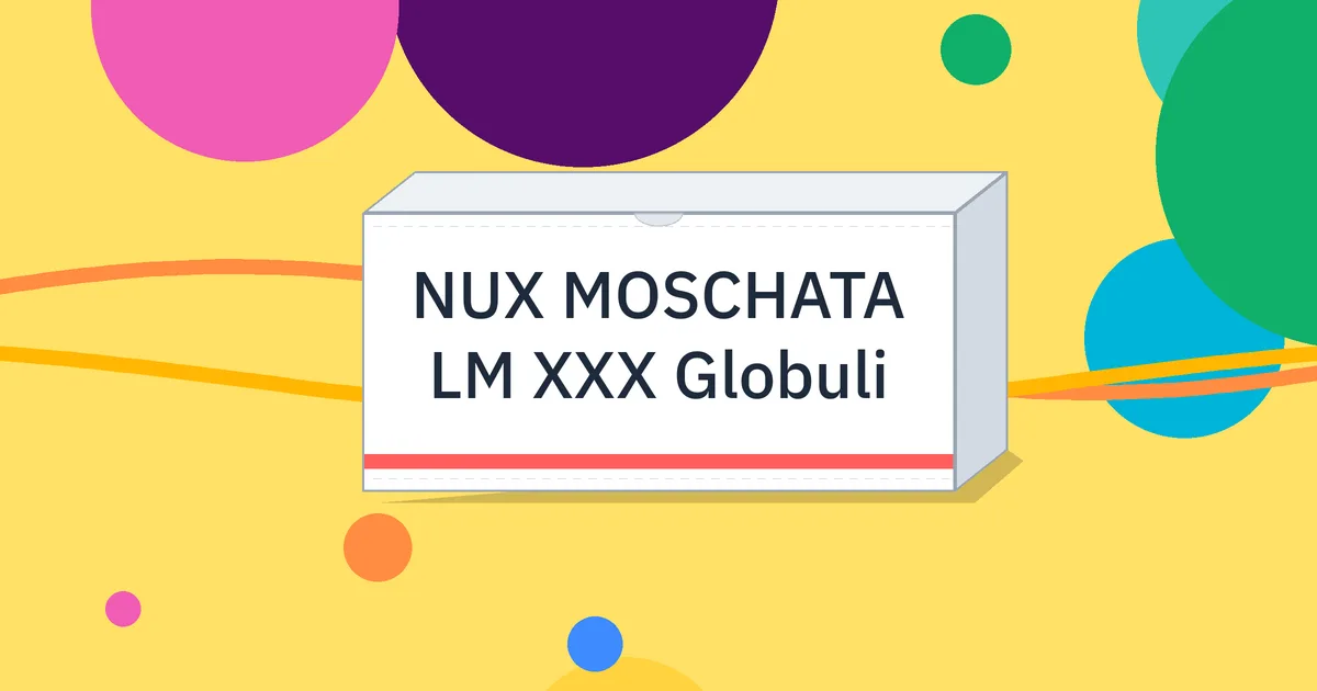 Symbolbild: Packung mit der Aufschrift NUX MOSCHATA LM XXX Globuli (PZN 02678580) – Verfügbarkeit und Bezug in Apotheken in Frankfurt am Main