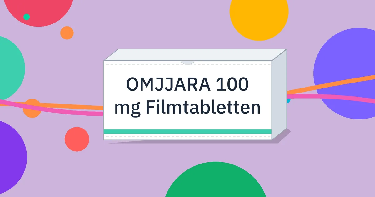 Symbolbild: Packung mit der Aufschrift OMJJARA 100 mg Filmtabletten (PZN 18770885) – Verfügbarkeit und Bezug in Apotheken in Frankfurt am Main