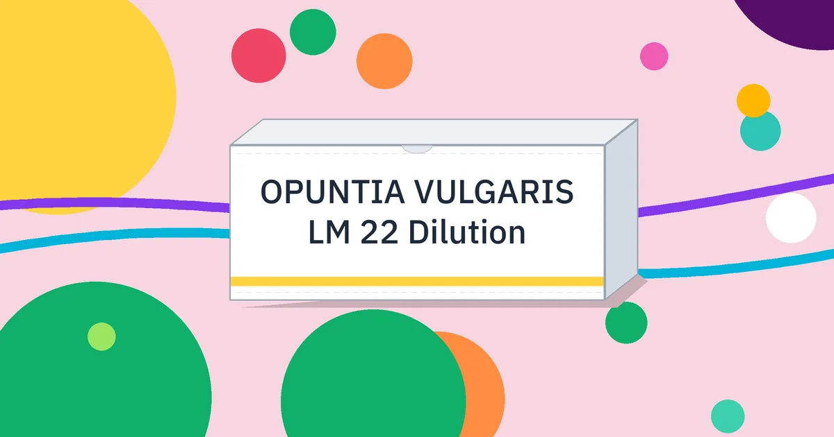 Symbolbild: Packung mit der Aufschrift OPUNTIA VULGARIS LM 22 Dilution (PZN 13627686) – Verfügbarkeit und Bezug in Apotheken in Frankfurt am Main