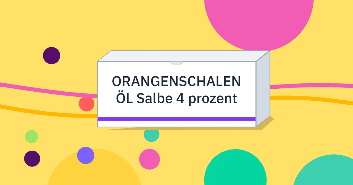 Symbolbild: Packung mit der Aufschrift ORANGENSCHALEN ÖL Salbe 4 prozent (PZN 18901169) – Verfügbarkeit und Bezug in Apotheken in Frankfurt am Main