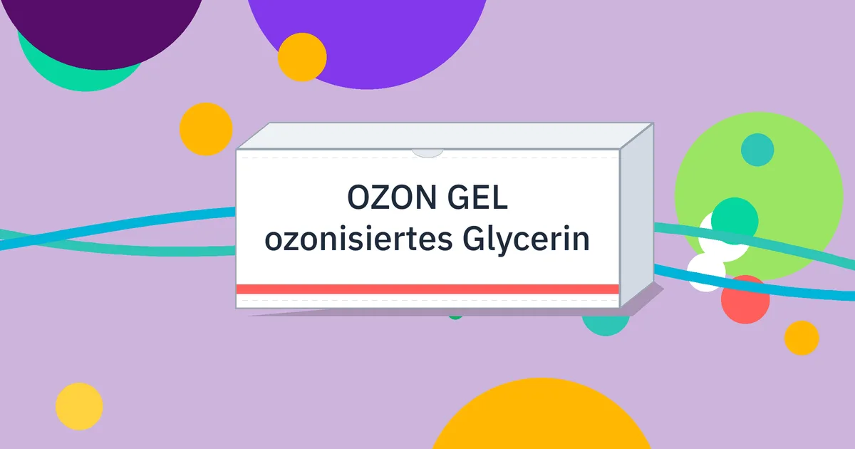 Symbolbild: Packung mit der Aufschrift OZON GEL ozonisiertes Glycerin (PZN 20581803) – Verfügbarkeit und Bezug in Apotheken in Frankfurt am Main