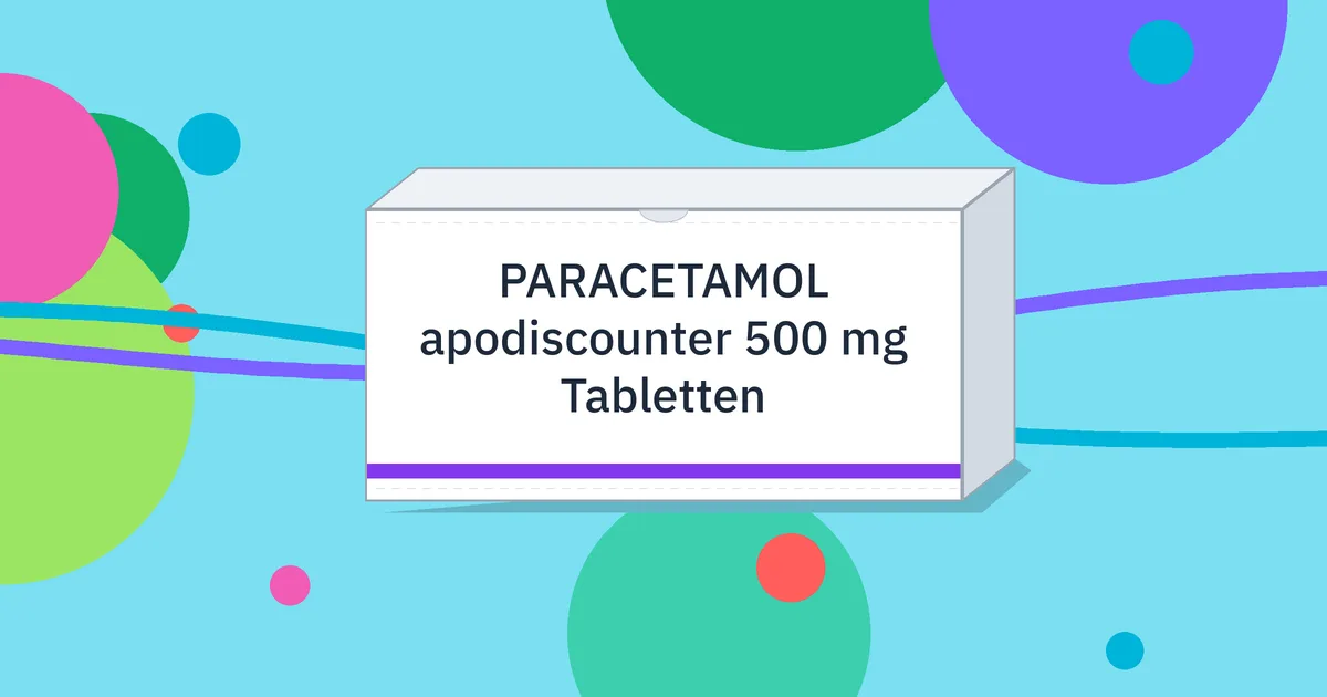Symbolbild: Packung mit der Aufschrift PARACETAMOL apodiscounter 500 mg Tabletten (PZN 18188323) – Verfügbarkeit und Bezug in Apotheken in Frankfurt am Main