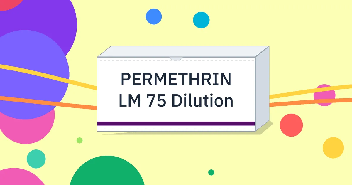 Symbolbild: Packung mit der Aufschrift PERMETHRIN LM 75 Dilution (PZN 13635852) – Verfügbarkeit und Bezug in Apotheken in Frankfurt am Main