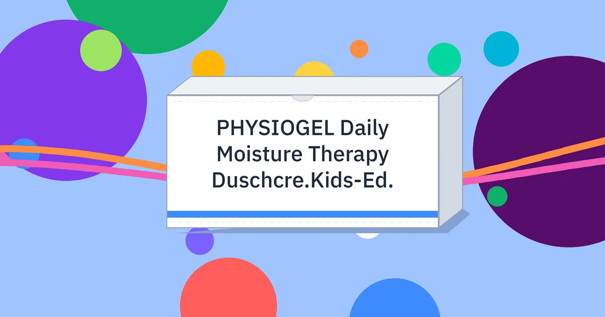 Symbolbild: Packung mit der Aufschrift PHYSIOGEL Daily Moisture Therapy Duschcre.Kids-Ed. (PZN 19744097) – Verfügbarkeit und Bezug in Apotheken in Frankfurt am Main