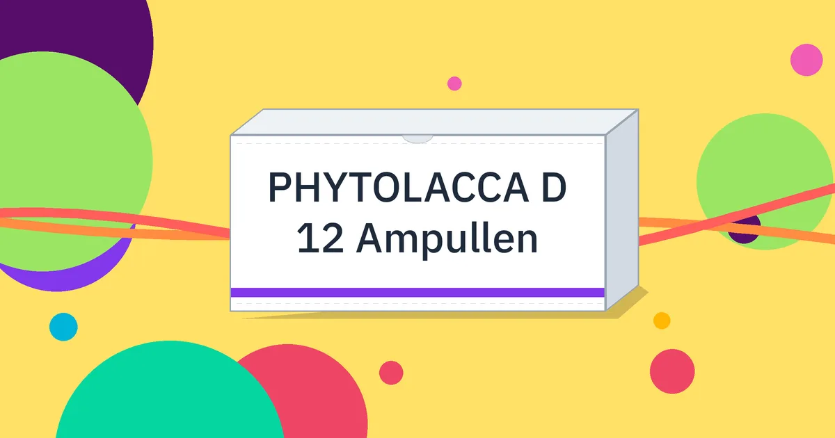 Symbolbild: Packung mit der Aufschrift PHYTOLACCA D 12 Ampullen (PZN 11707688) – Verfügbarkeit und Bezug in Apotheken in Frankfurt am Main