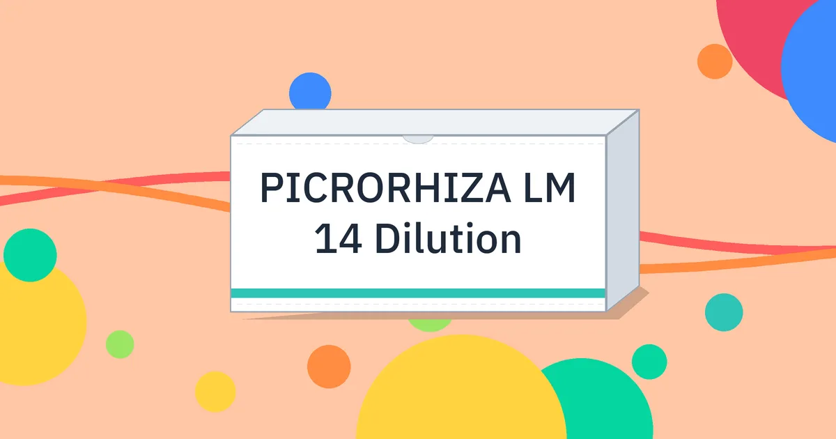 Symbolbild: Packung mit der Aufschrift PICRORHIZA LM 14 Dilution (PZN 13641611) – Verfügbarkeit und Bezug in Apotheken in Frankfurt am Main