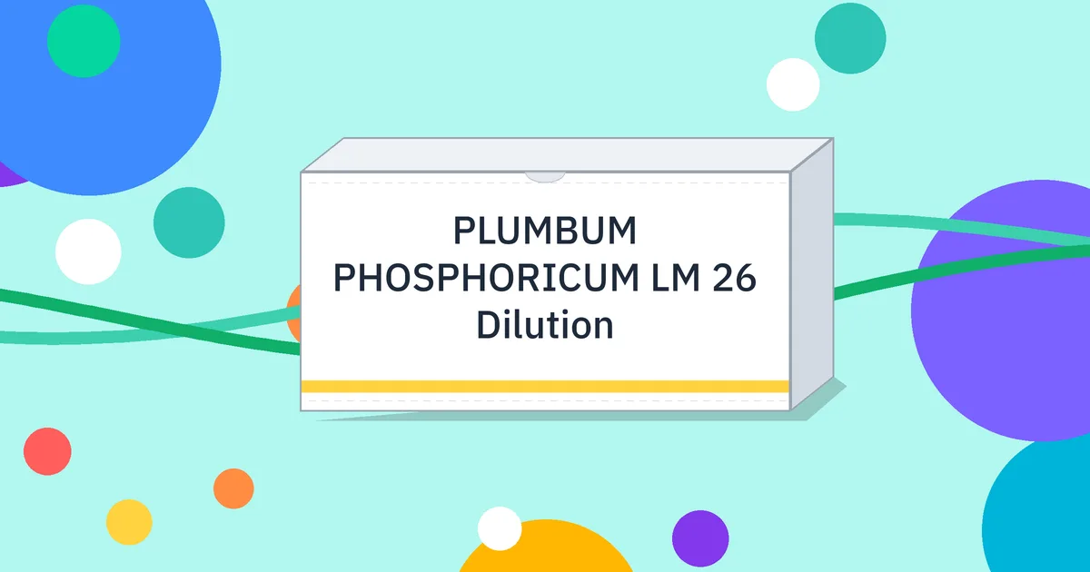Symbolbild: Packung mit der Aufschrift PLUMBUM PHOSPHORICUM LM 26 Dilution (PZN 13042655) – Verfügbarkeit und Bezug in Apotheken in Frankfurt am Main