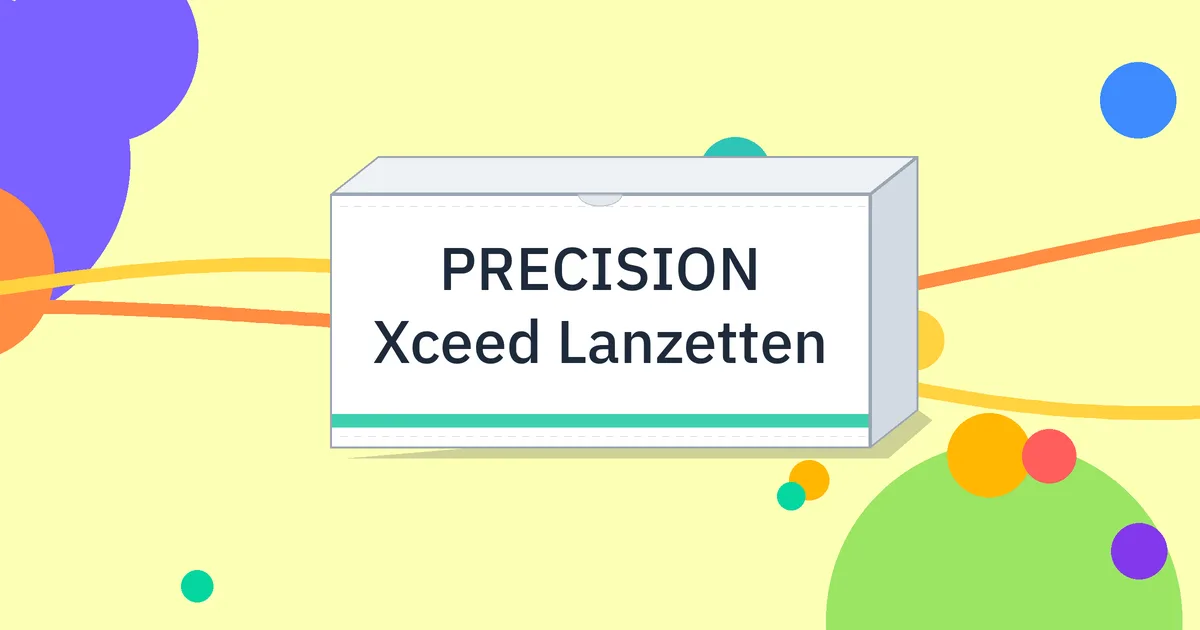 Symbolbild: Packung mit der Aufschrift PRECISION Xceed Lanzetten (PZN 04445466) – Verfügbarkeit und Bezug in Apotheken in Frankfurt am Main