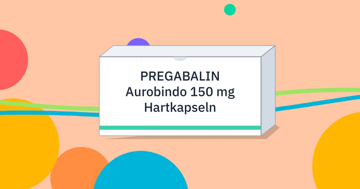 Symbolbild: Packung mit der Aufschrift PREGABALIN Aurobindo 150 mg Hartkapseln (PZN 11334595) – Verfügbarkeit und Bezug in Apotheken in Frankfurt am Main