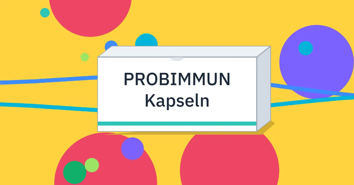 Symbolbild: Packung mit der Aufschrift PROBIMMUN Kapseln (PZN 18486977) – Verfügbarkeit und Bezug in Apotheken in Frankfurt am Main