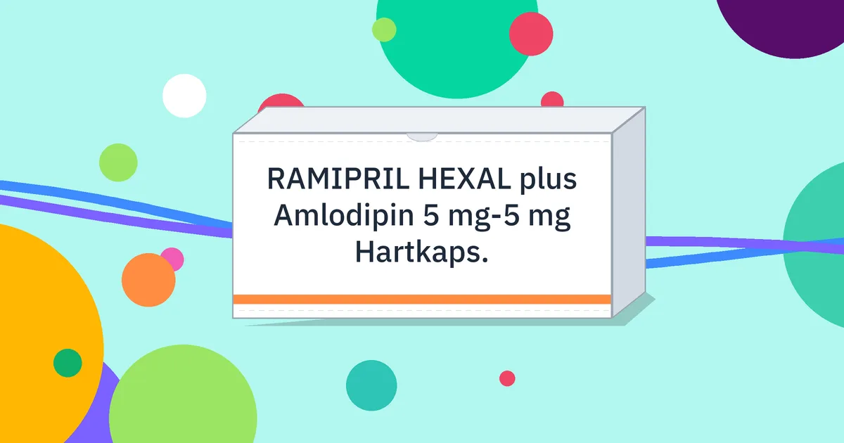 Symbolbild: Packung mit der Aufschrift RAMIPRIL HEXAL plus Amlodipin 5 mg-5 mg Hartkaps. (PZN 09635102) – Verfügbarkeit und Bezug in Apotheken in Frankfurt am Main