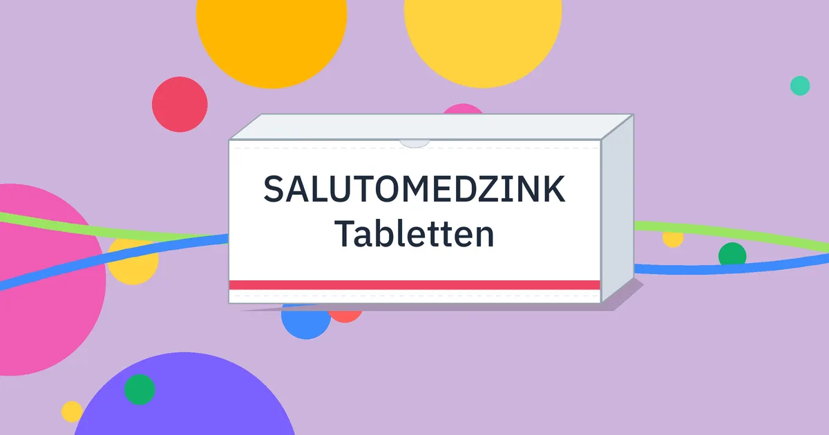 Symbolbild: Packung mit der Aufschrift SALUTOMEDZINK Tabletten (PZN 13583747) – Verfügbarkeit und Bezug in Apotheken in Frankfurt am Main