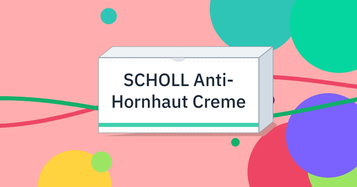 Symbolbild: Packung mit der Aufschrift SCHOLL Anti-Hornhaut Creme (PZN 11110424) – Verfügbarkeit und Bezug in Apotheken in Frankfurt am Main