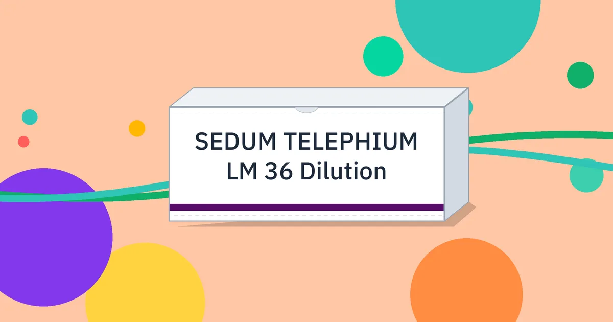 Symbolbild: Packung mit der Aufschrift SEDUM TELEPHIUM LM 36 Dilution (PZN 13694292) – Verfügbarkeit und Bezug in Apotheken in Frankfurt am Main