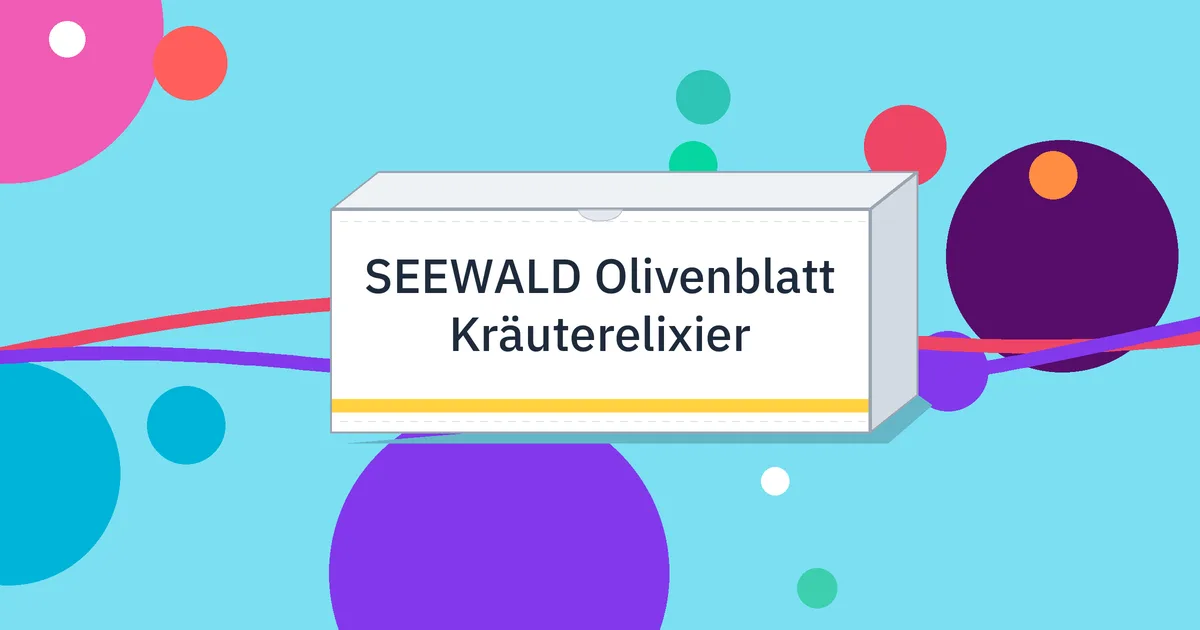 Symbolbild: Packung mit der Aufschrift SEEWALD Olivenblatt Kräuterelixier (PZN 19546109) – Verfügbarkeit und Bezug in Apotheken in Frankfurt am Main