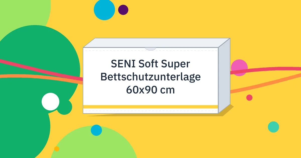Symbolbild: Packung mit der Aufschrift SENI Soft Super Bettschutzunterlage 60x90 cm (PZN 20024190) – Verfügbarkeit und Bezug in Apotheken in Frankfurt am Main
