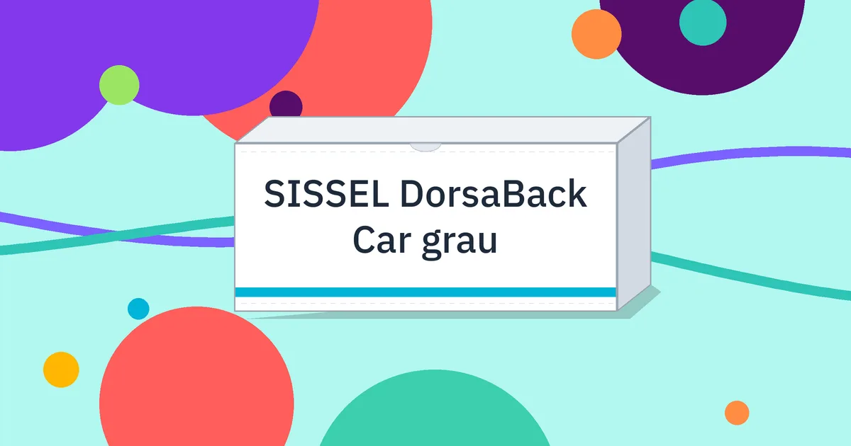 Symbolbild: Packung mit der Aufschrift SISSEL DorsaBack Car grau (PZN 02175519) – Verfügbarkeit und Bezug in Apotheken in Frankfurt am Main