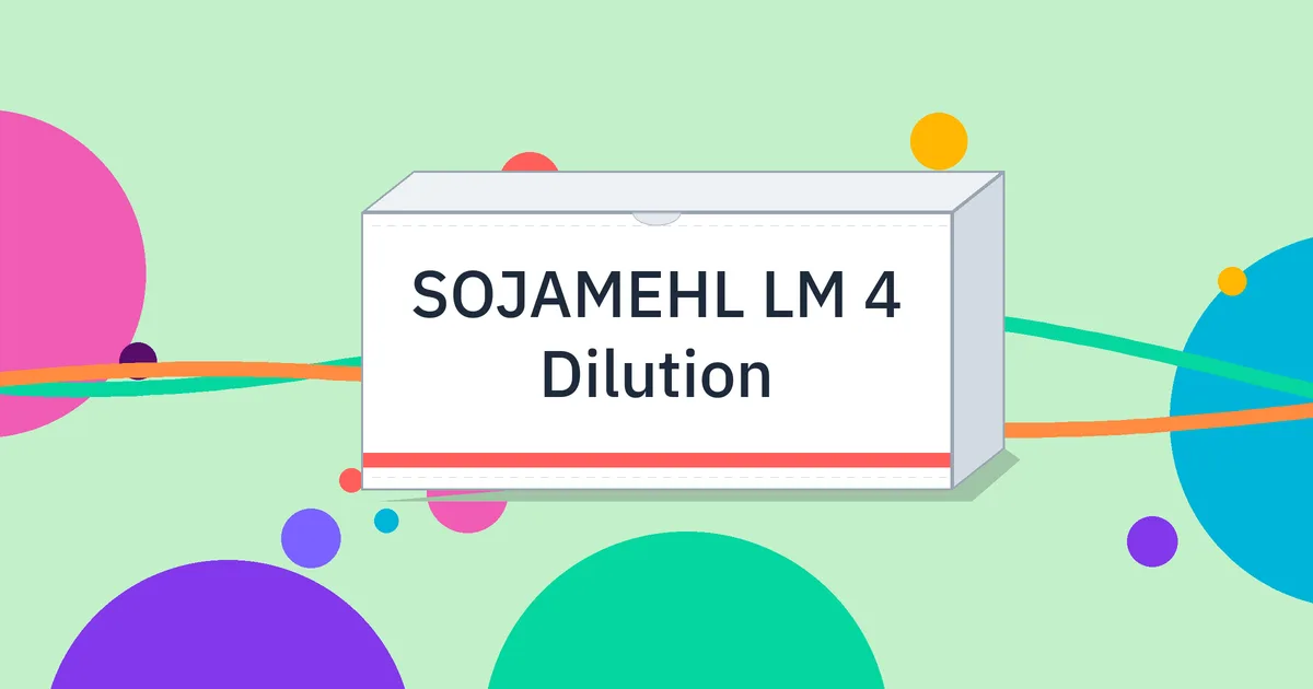 Symbolbild: Packung mit der Aufschrift SOJAMEHL LM 4 Dilution (PZN 13680692) – Verfügbarkeit und Bezug in Apotheken in Frankfurt am Main