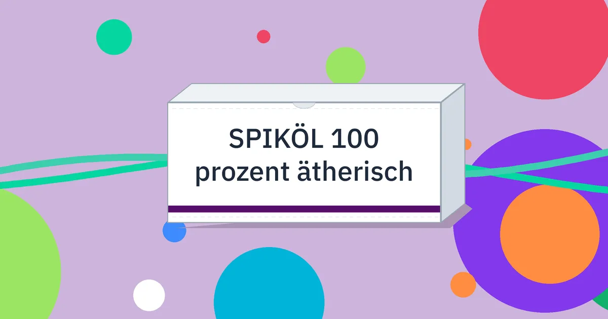Symbolbild: Packung mit der Aufschrift SPIKÖL 100 prozent ätherisch (PZN 07204993) – Verfügbarkeit und Bezug in Apotheken in Frankfurt am Main