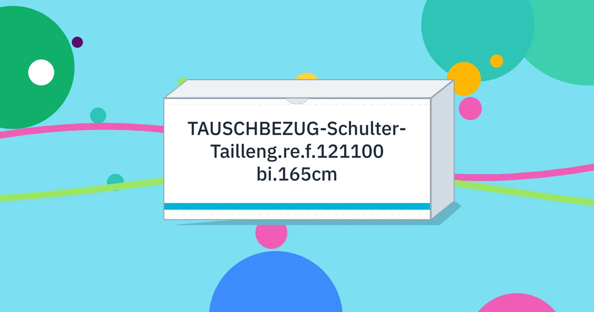 Symbolbild: Packung mit der Aufschrift TAUSCHBEZUG-Schulter-Tailleng.re.f.121100 bi.165cm (PZN 11013939) – Verfügbarkeit und Bezug in Apotheken in Frankfurt am Main