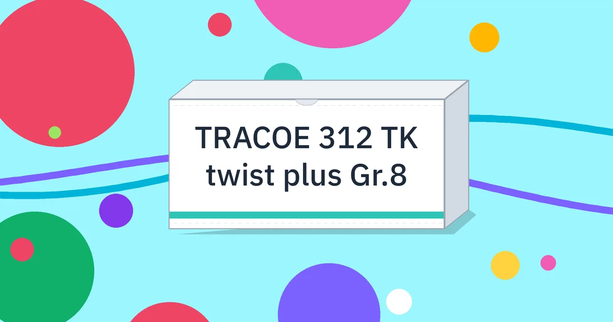 Symbolbild: Packung mit der Aufschrift TRACOE 312 TK twist plus Gr.8 (PZN 05880862) – Verfügbarkeit und Bezug in Apotheken in Frankfurt am Main