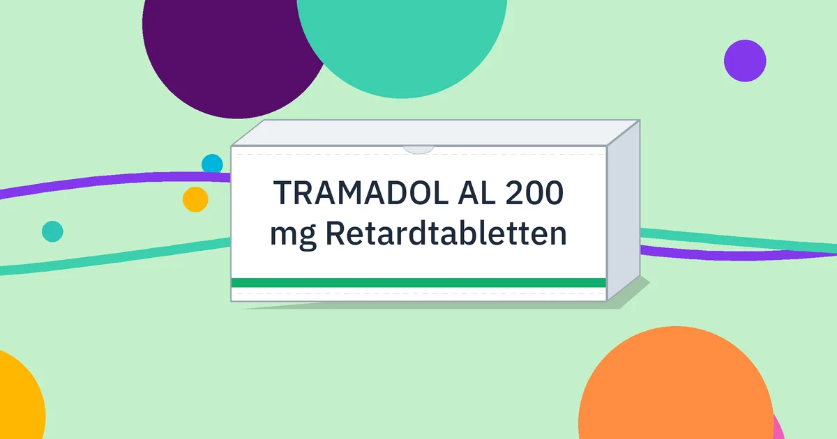 Symbolbild: Packung mit der Aufschrift TRAMADOL AL 200 mg Retardtabletten (PZN 02766077) – Verfügbarkeit und Bezug in Apotheken in Frankfurt am Main