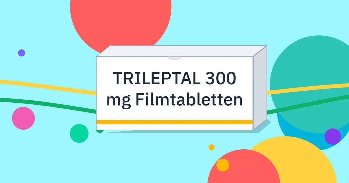 Symbolbild: Packung mit der Aufschrift TRILEPTAL 300 mg Filmtabletten (PZN 03913600) – Verfügbarkeit und Bezug in Apotheken in Frankfurt am Main