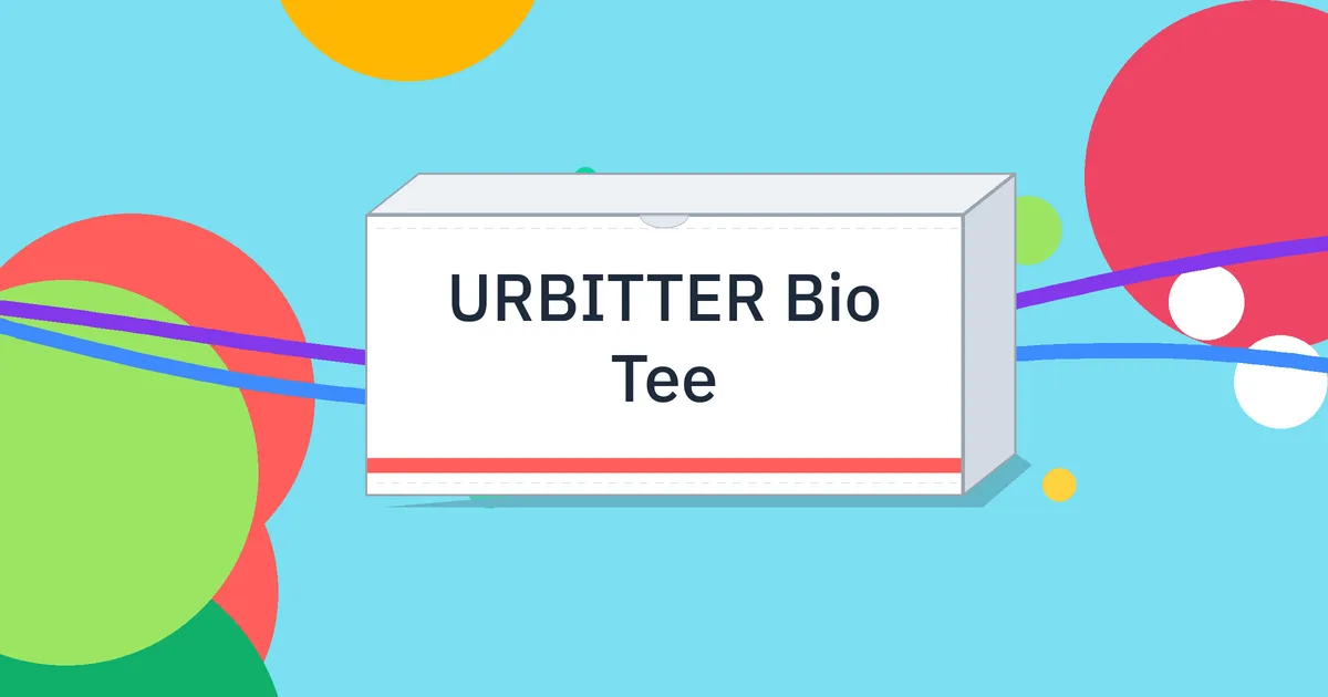 Symbolbild: Packung mit der Aufschrift URBITTER Bio Tee (PZN 07667948) – Verfügbarkeit und Bezug in Apotheken in Frankfurt am Main