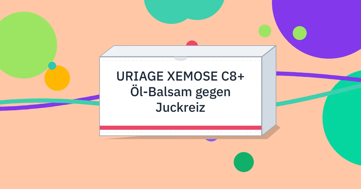Symbolbild: Packung mit der Aufschrift URIAGE XEMOSE C8+ Öl-Balsam gegen Juckreiz (PZN 20083330) – Verfügbarkeit und Bezug in Apotheken in Frankfurt am Main