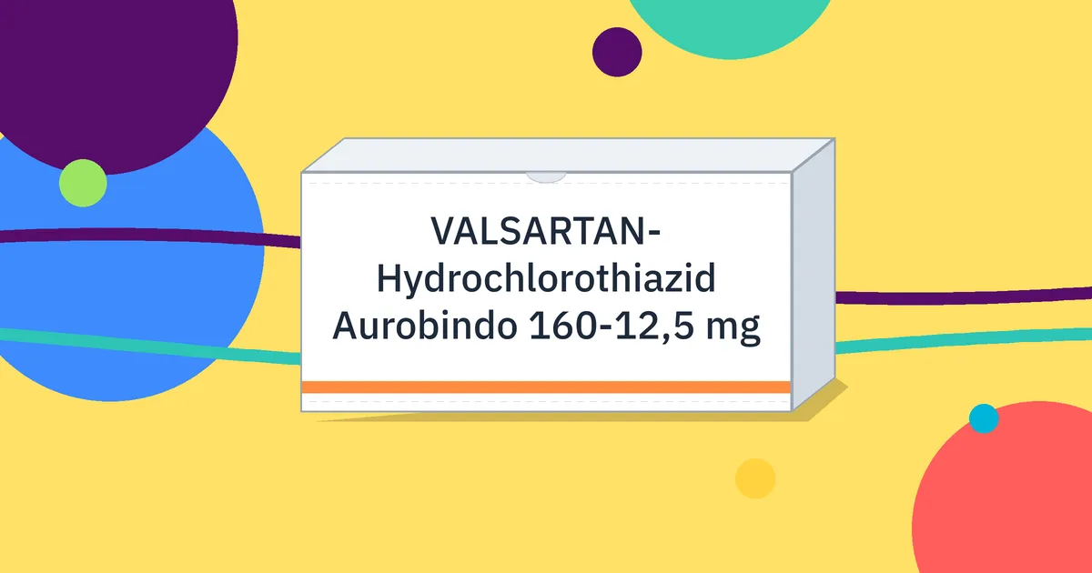 Symbolbild: Packung mit der Aufschrift VALSARTAN-Hydrochlorothiazid Aurobindo 160-12,5 mg (PZN 18429028) – Verfügbarkeit und Bezug in Apotheken in Frankfurt am Main