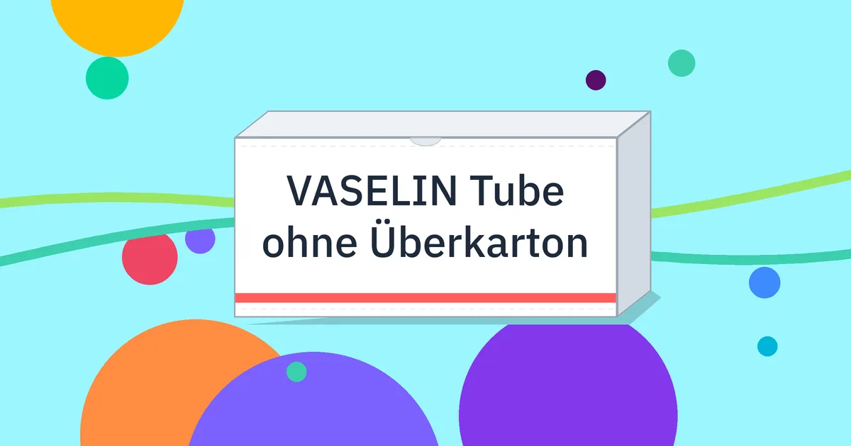 Symbolbild: Packung mit der Aufschrift VASELIN Tube ohne Überkarton (PZN 04664493) – Verfügbarkeit und Bezug in Apotheken in Frankfurt am Main