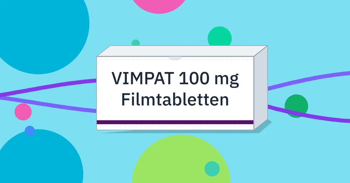 Symbolbild: Packung mit der Aufschrift VIMPAT 100 mg Filmtabletten (PZN 06568730) – Verfügbarkeit und Bezug in Apotheken in Frankfurt am Main