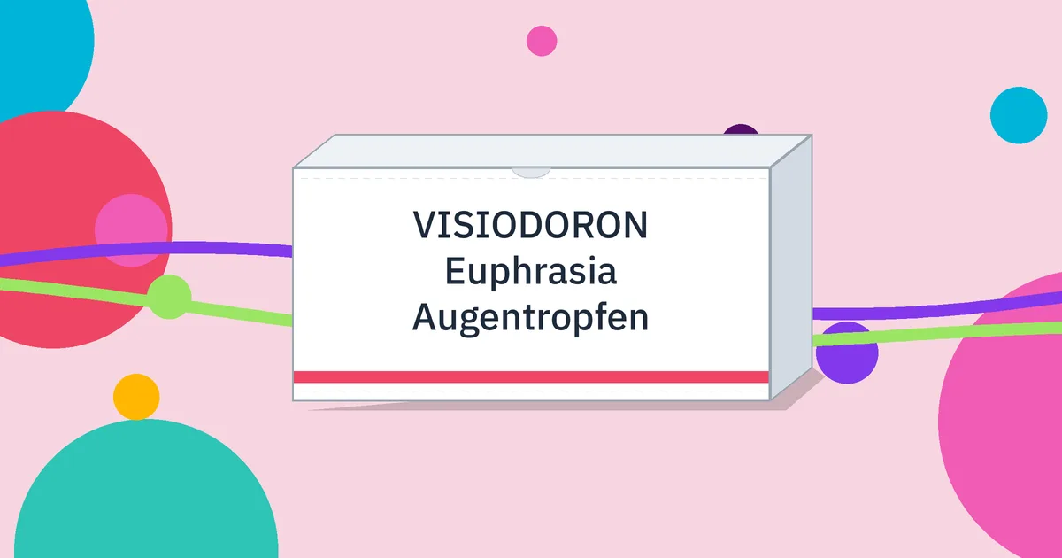 Symbolbild: Packung mit der Aufschrift VISIODORON Euphrasia Augentropfen (PZN 17935232) – Verfügbarkeit und Bezug in Apotheken in Frankfurt am Main