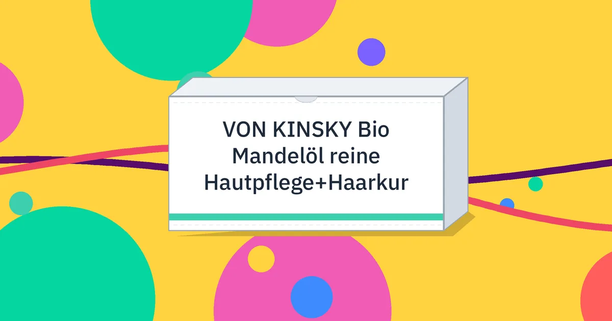 Symbolbild: Packung mit der Aufschrift VON KINSKY Bio Mandelöl reine Hautpflege+Haarkur (PZN 18602805) – Verfügbarkeit und Bezug in Apotheken in Frankfurt am Main