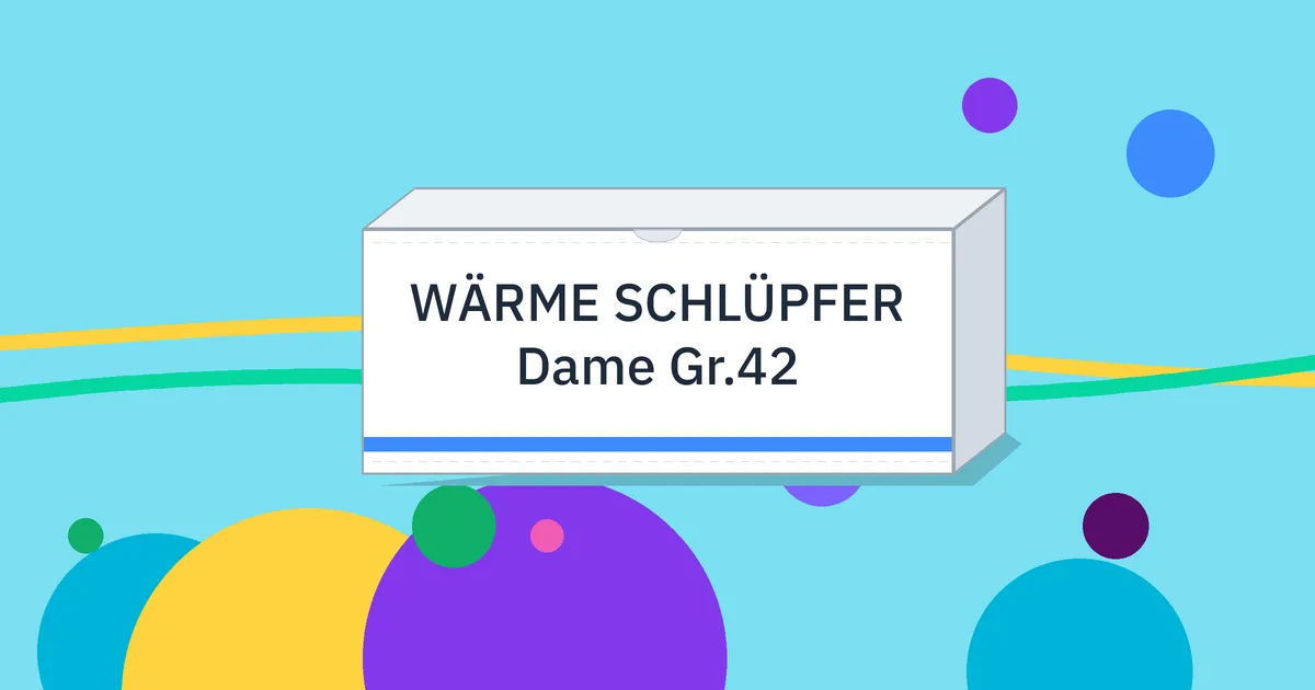 Symbolbild: Packung mit der Aufschrift WÄRME SCHLÜPFER Dame Gr.42 (PZN 02446059) – Verfügbarkeit und Bezug in Apotheken in Frankfurt am Main