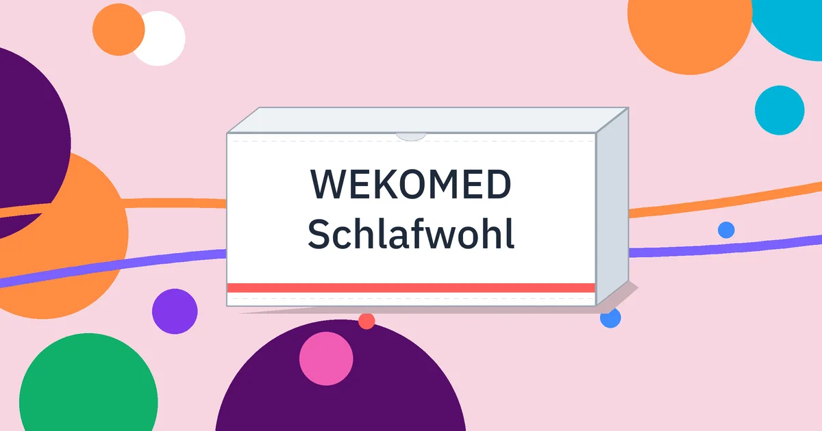 Symbolbild: Packung mit der Aufschrift WEKOMED Schlafwohl (PZN 06153325) – Verfügbarkeit und Bezug in Apotheken in Frankfurt am Main